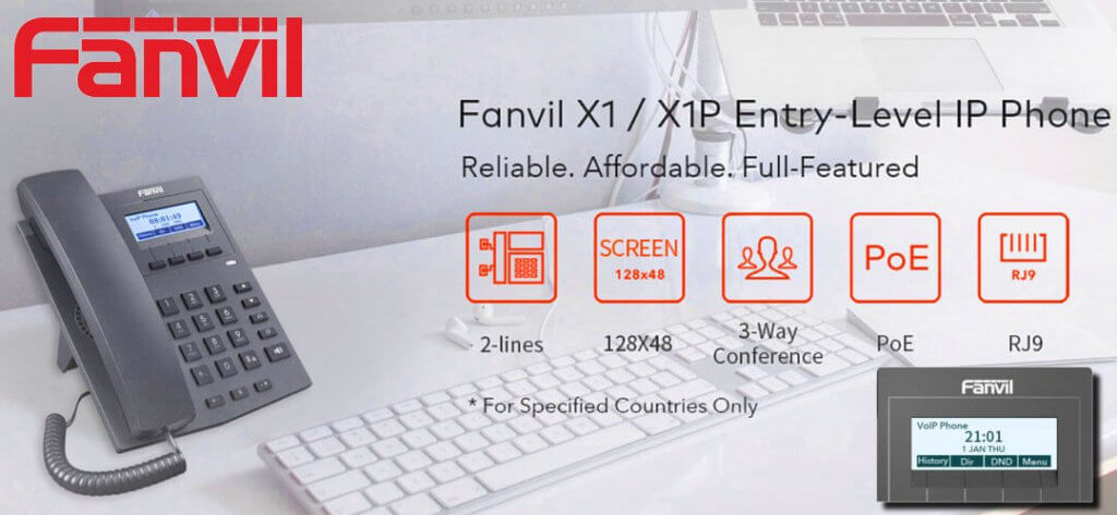 Fanvil X1P- is a cost-effective professional desktop IP Telephone.