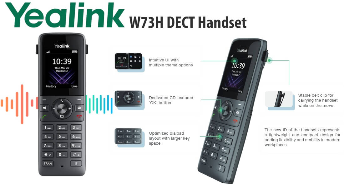 Yealink W73H DECT Handset Saudi Arabia|Yealink W73H DECT Phone
